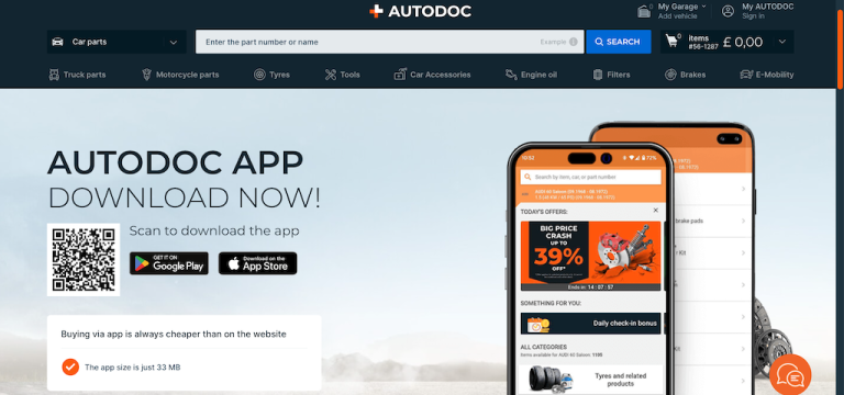 Code promo AUTODOC : 5 % de réduction + 21 codes de réduction vérifiés pour décembre 2025