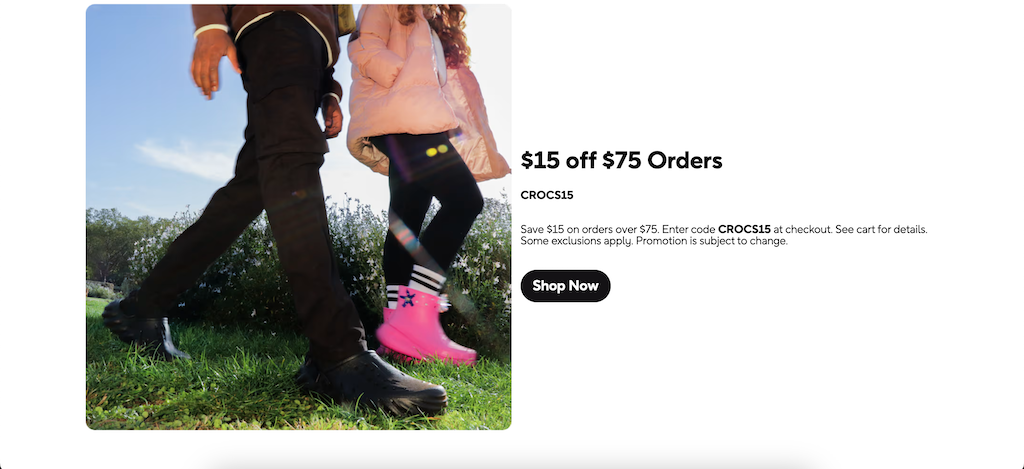 Código de cupón CROCS: 15 % de descuento + 11 cupones activos