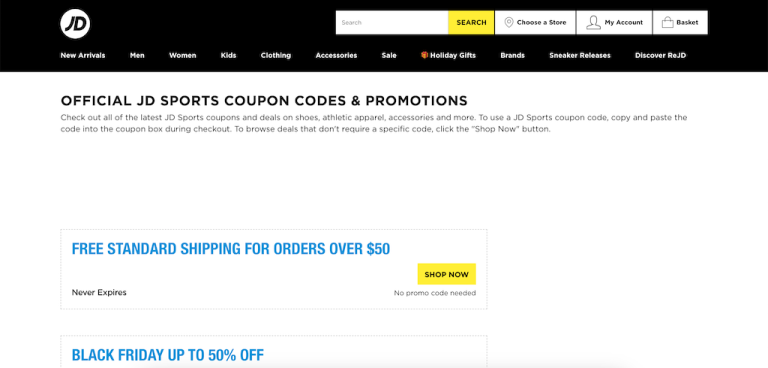 Code promo JD Sports : 20 % de réduction | Octobre 2025