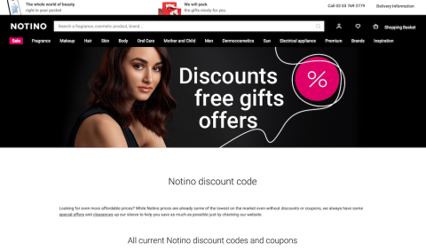 Code promo Notino novembre 2025 : 15 % de réduction + 25 coupons vérifiés, valables dès maintenant