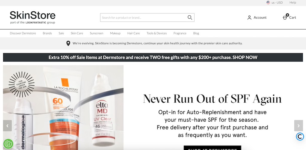 كود خصم SKINSTORE ⇒ خصم 20% في يونيو 2025