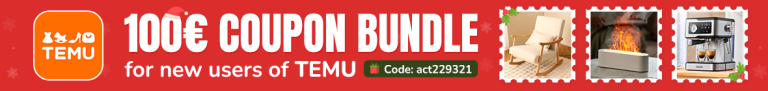 Code promo TEMU : 30 % de réduction + 200 € sur le pack — 4 offres ...